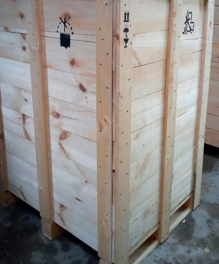 Huacales en madera reforestada y estibas en madera - Ecortezza